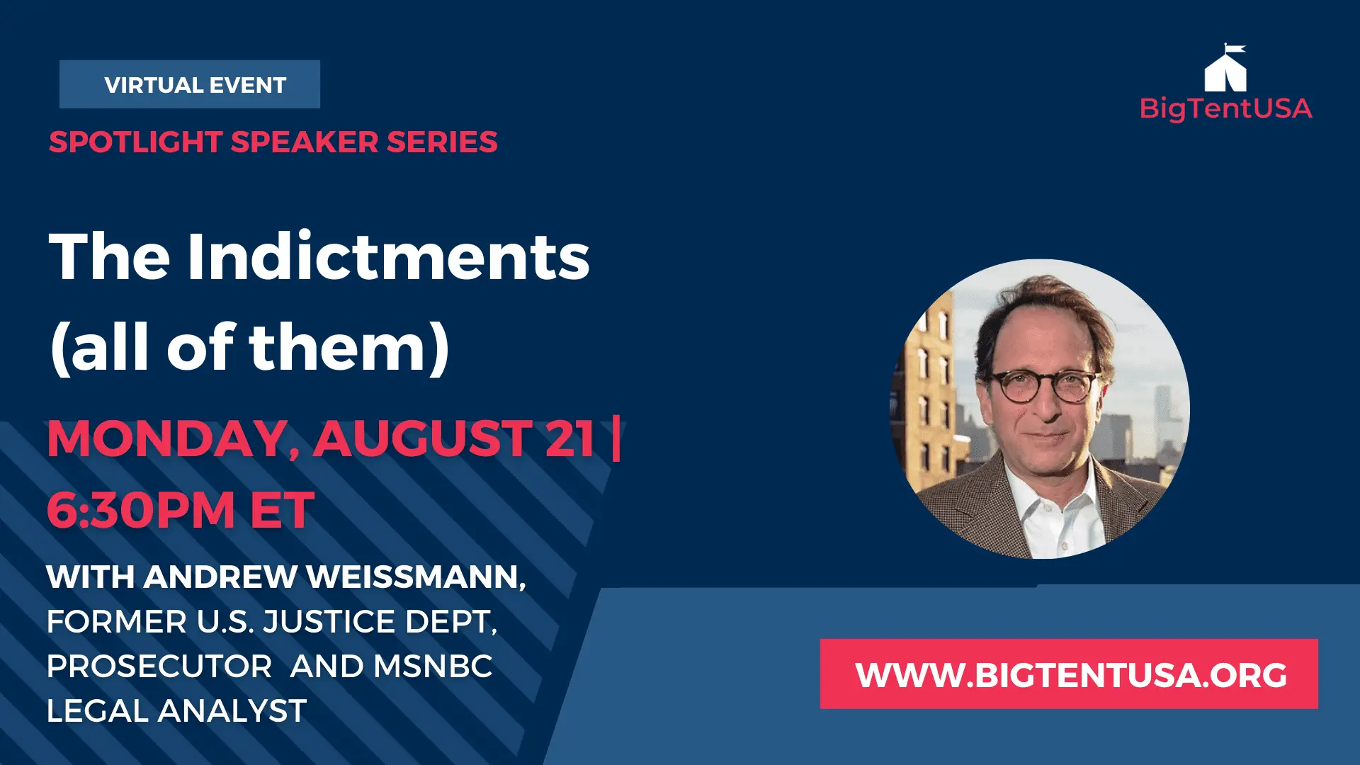 Spotlight Speaker: Andrew Weissmann - BigTentUSA