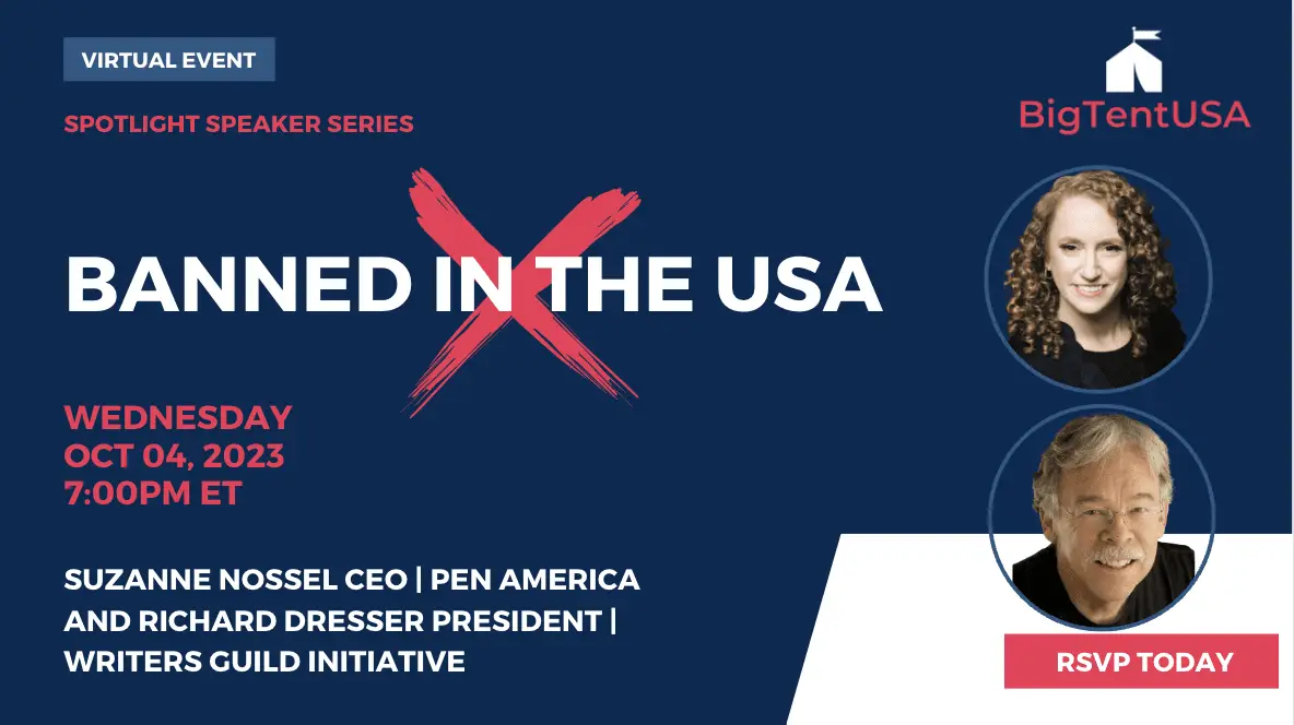 Spotlight Speaker: Banned in the USA with Suzanne Nossel and Richard ...